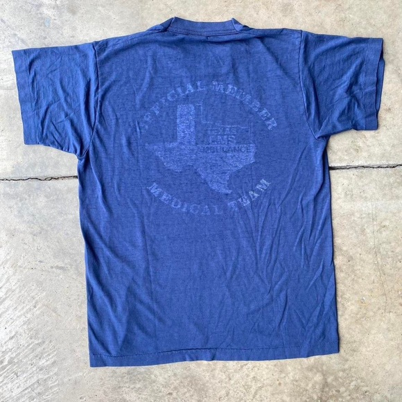 American Vintage | Shirts | Vintage 9s Single Stitch Texas Ems Ambulance Medical Team Member ...